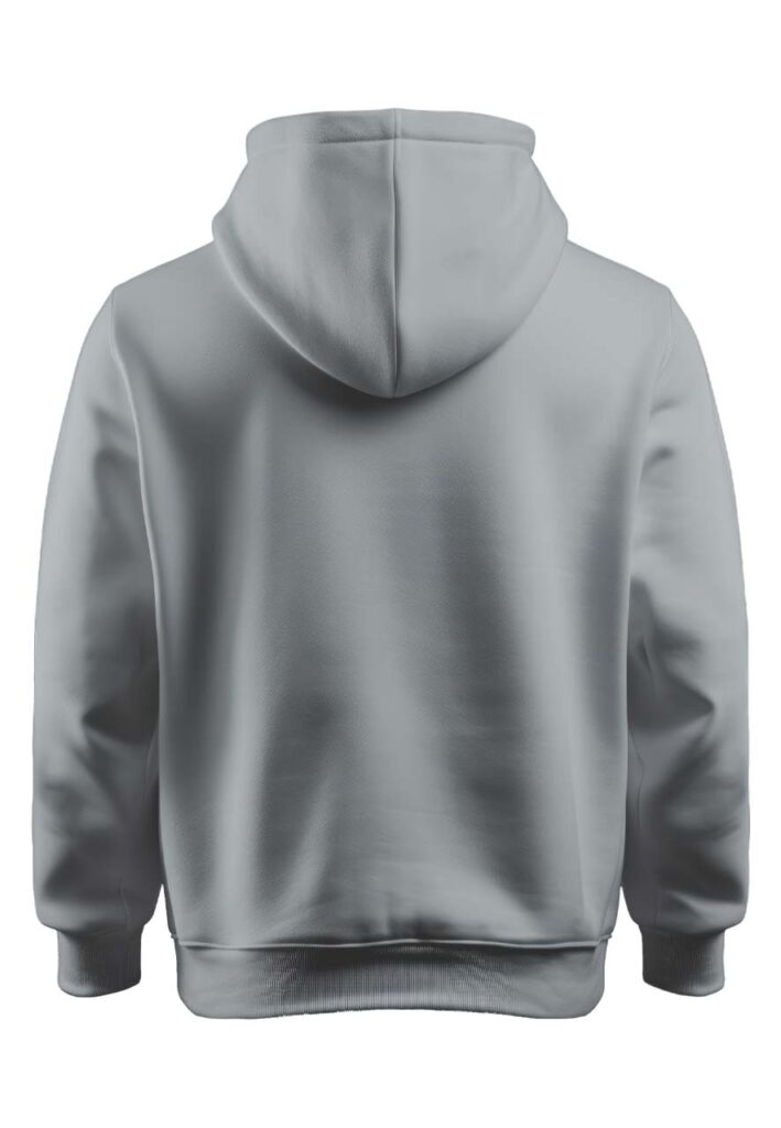 Solid Relaxed Fit Hoodie - Steel Grey - Koverify