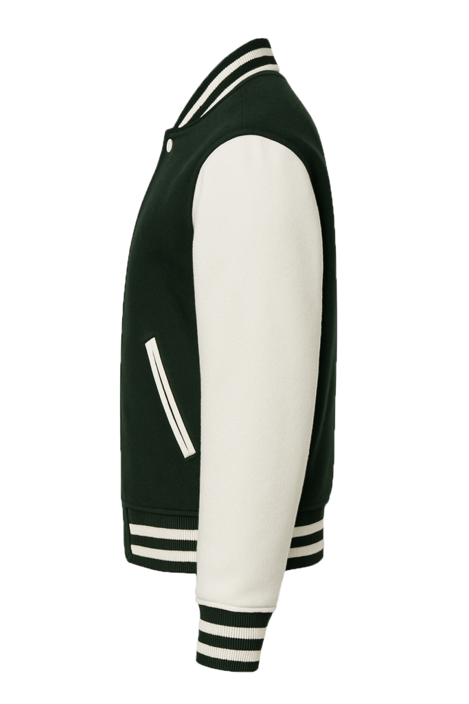 Solid Varsity Jacket - Black - Koverify