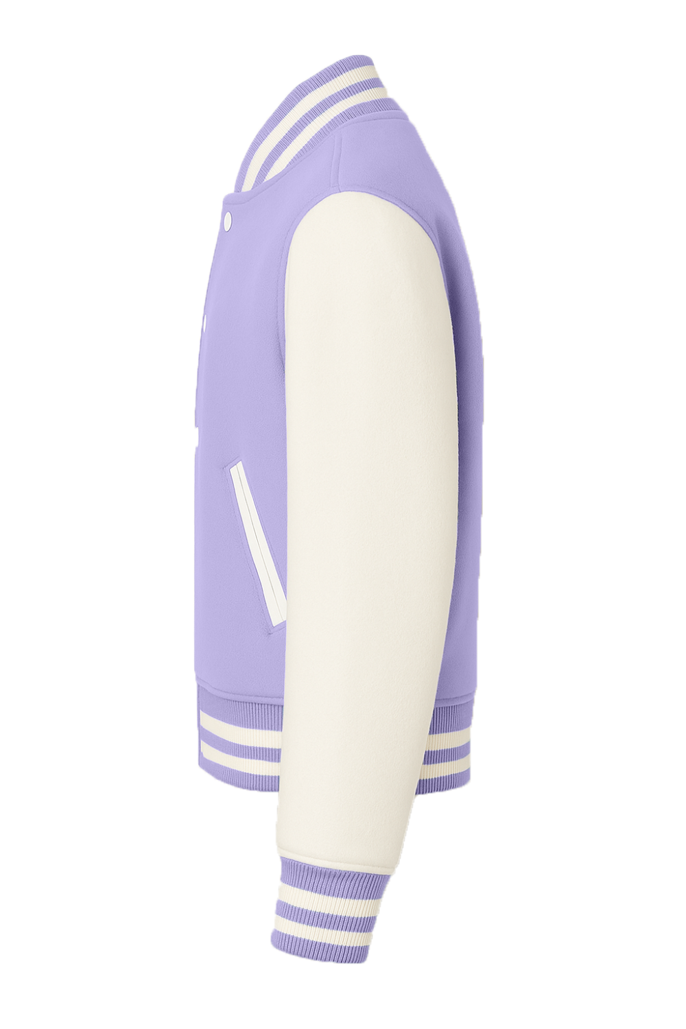 Solid Varsity Jacket - Lavender - Koverify