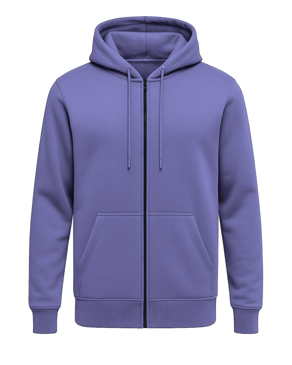 Solid Relaxed Fit Zipper - Lavender - Koverify